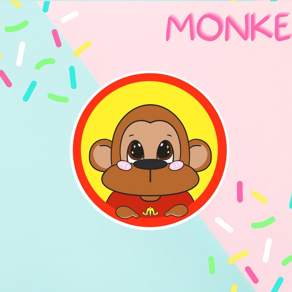 Monkey Die Cut - Etsy