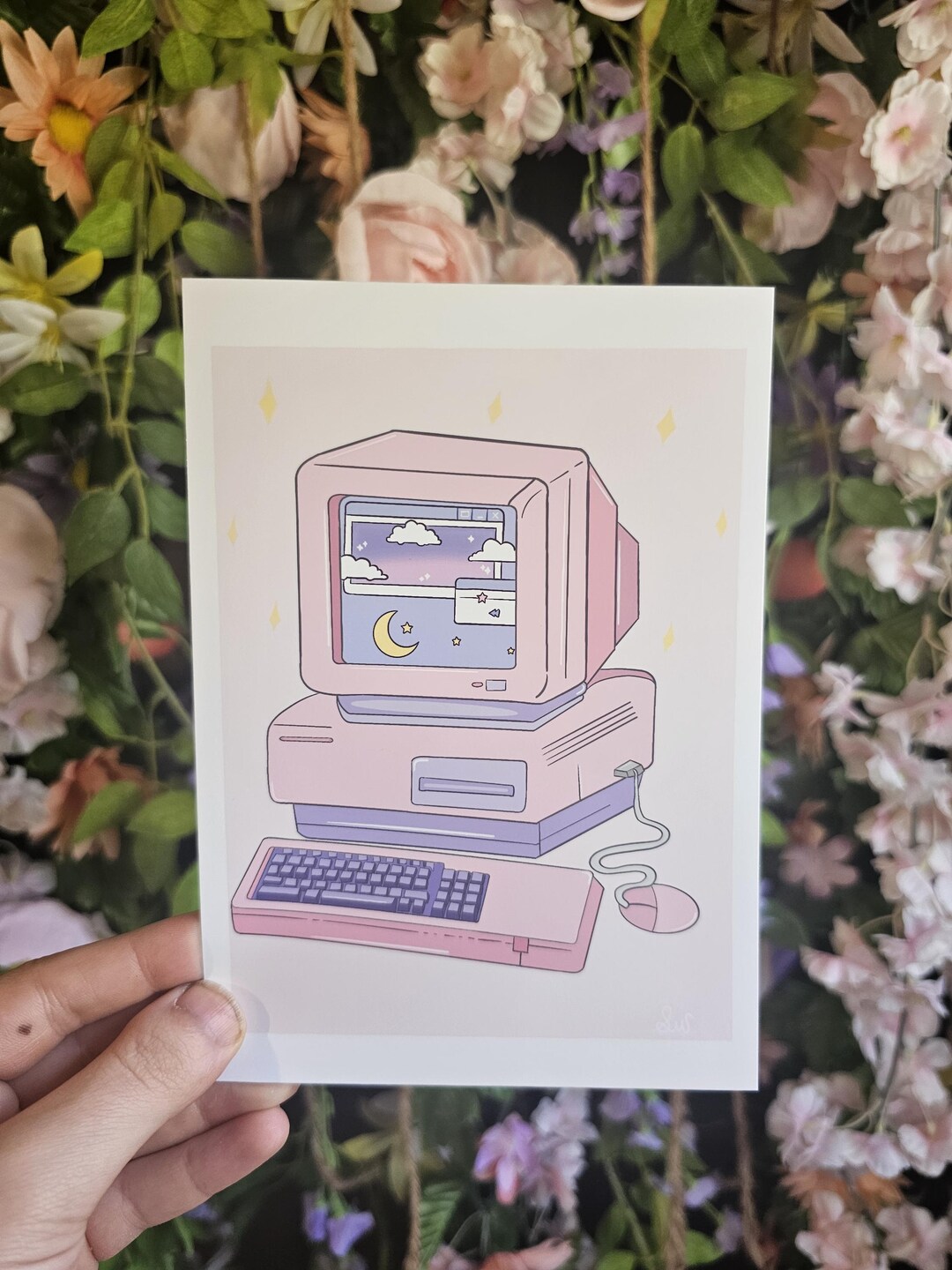 Old Cute Computer Art Print - Etsy