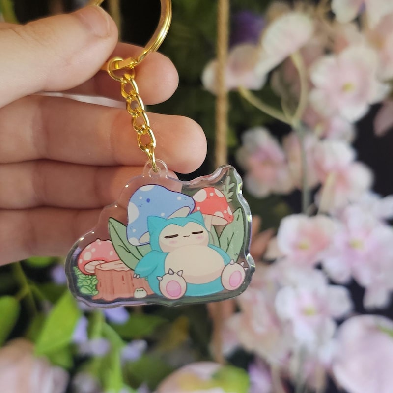 Snorlax Keychain - Etsy