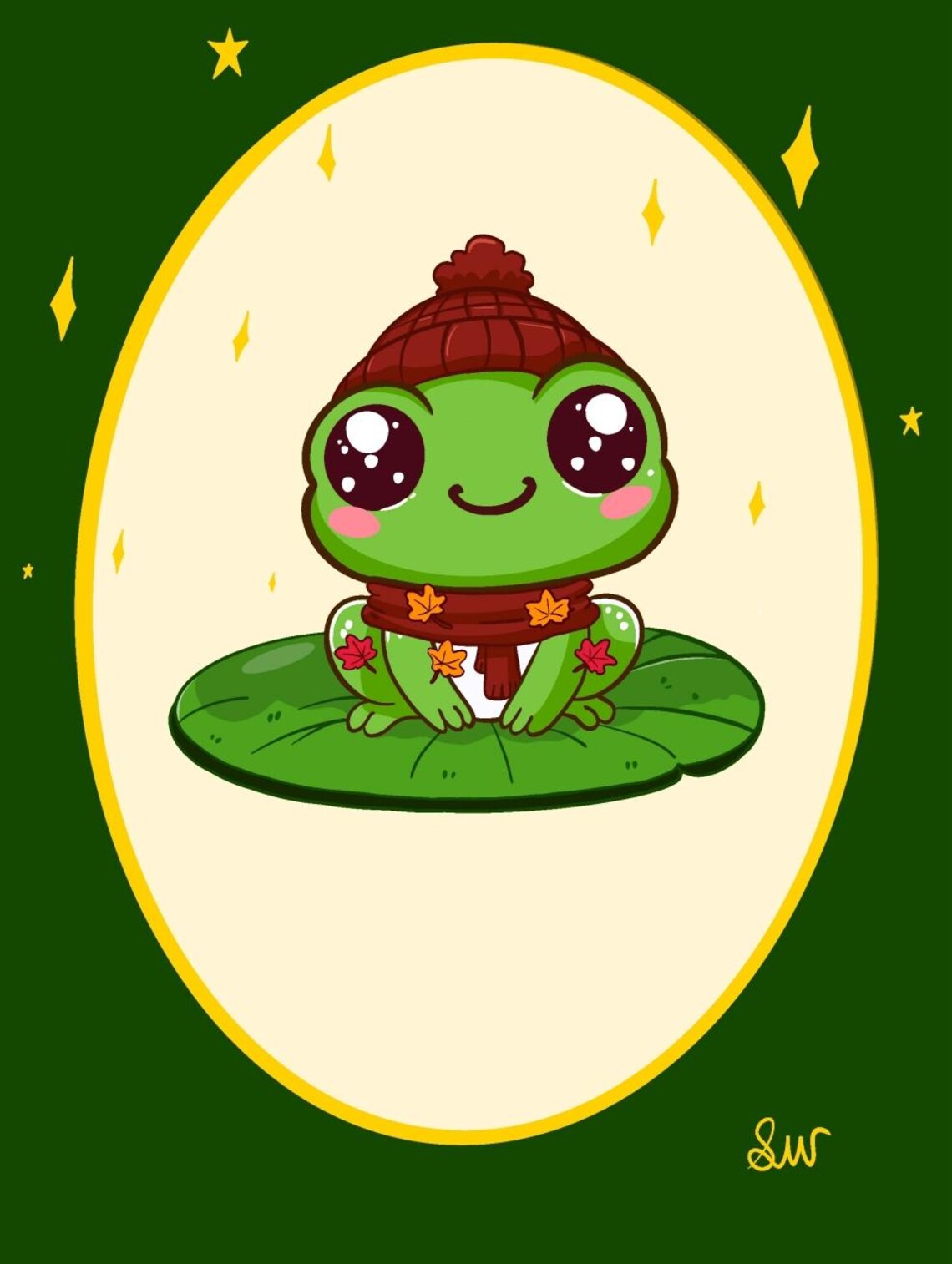 Fall Froggy Keychain - Etsy