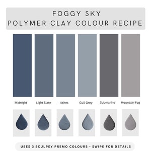 Polymer Clay Color Recipe Polymer Clay Color Mixing Sculpey Premo ...