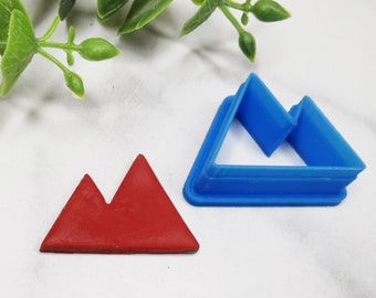 Mountain Range Clay Earrings - Etsy