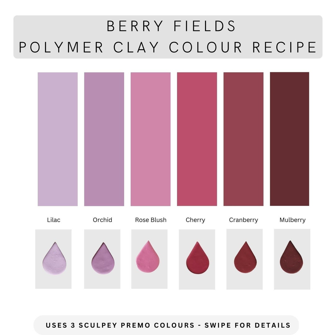 Polymer Clay Color Recipe Polymer Clay Color Mixing Sculpey Premo ...