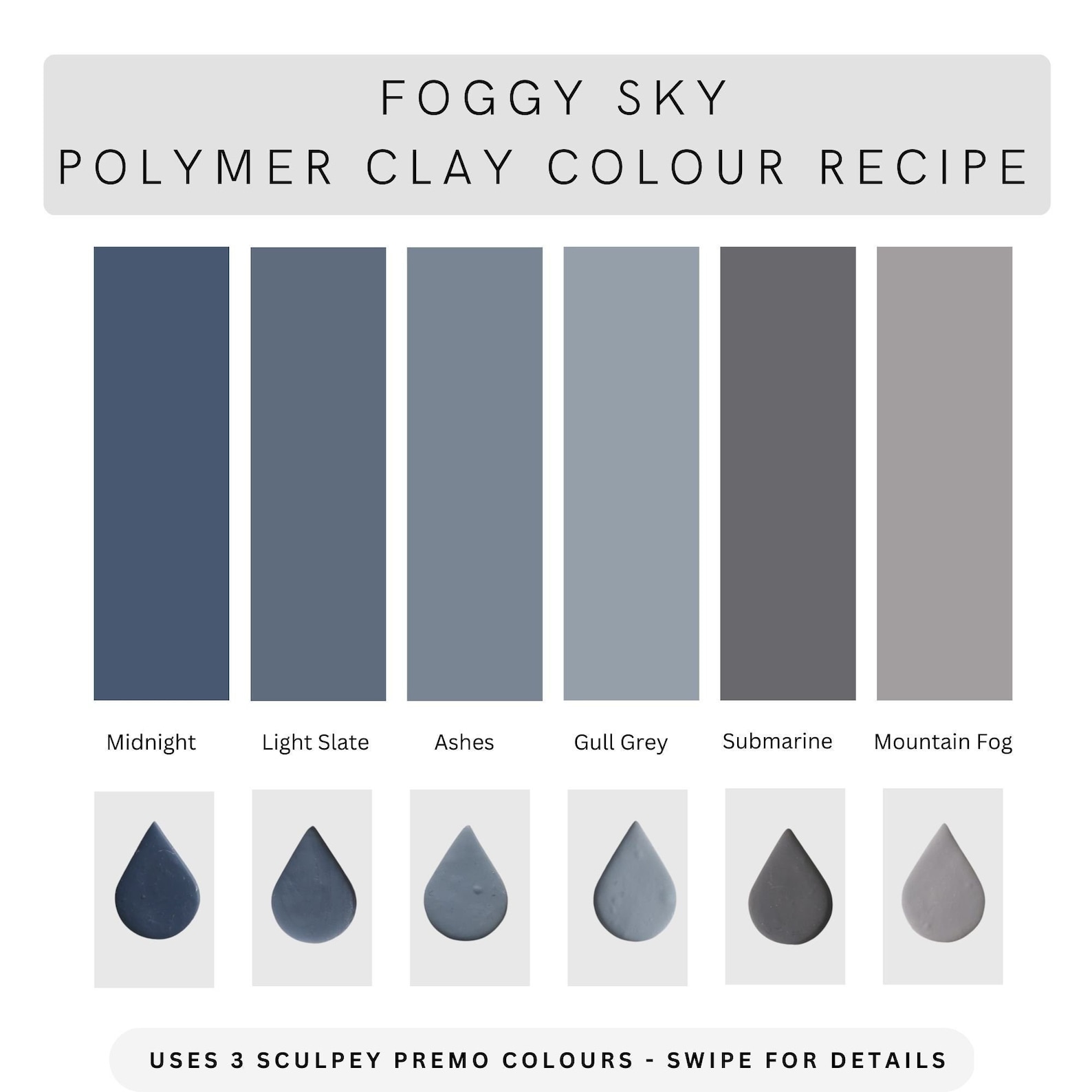Polymer Clay Color Recipe Polymer Clay Color Mixing Sculpey Premo ...
