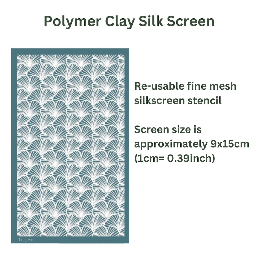 Silk Screens for Polymer Clay, Polymer Clay Silk Screen Texture Pattern ...