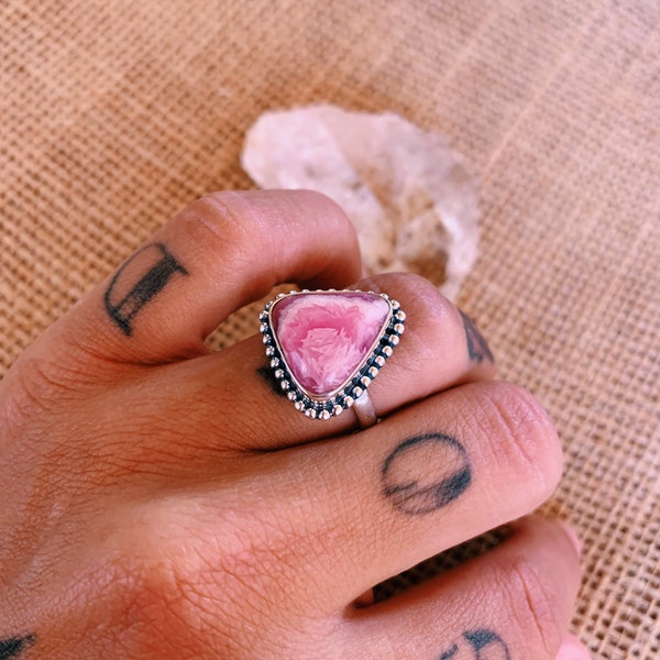 Triangle Gemstone Ring - Etsy