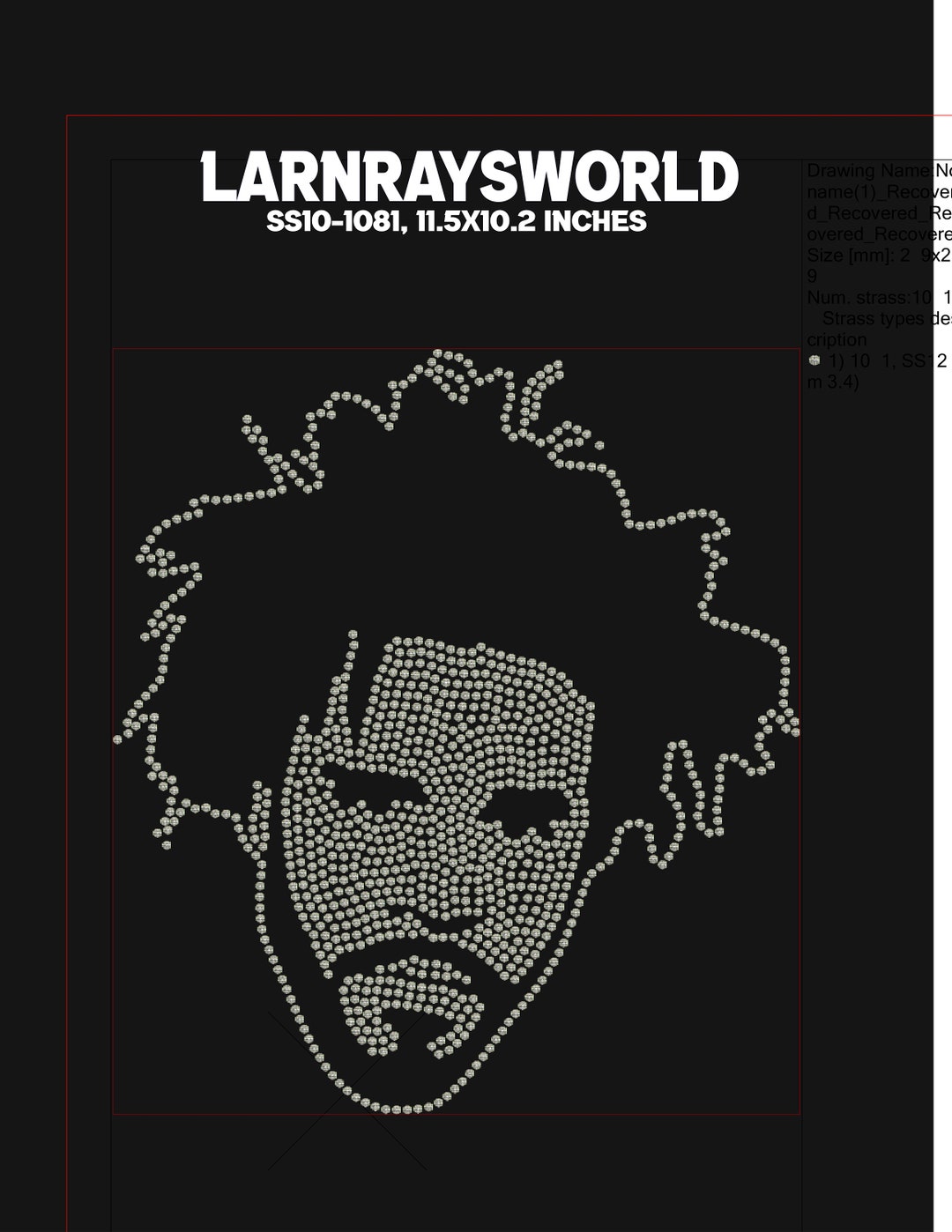 J-COLE PORTRAIT RHINESTONE Download File - Etsy