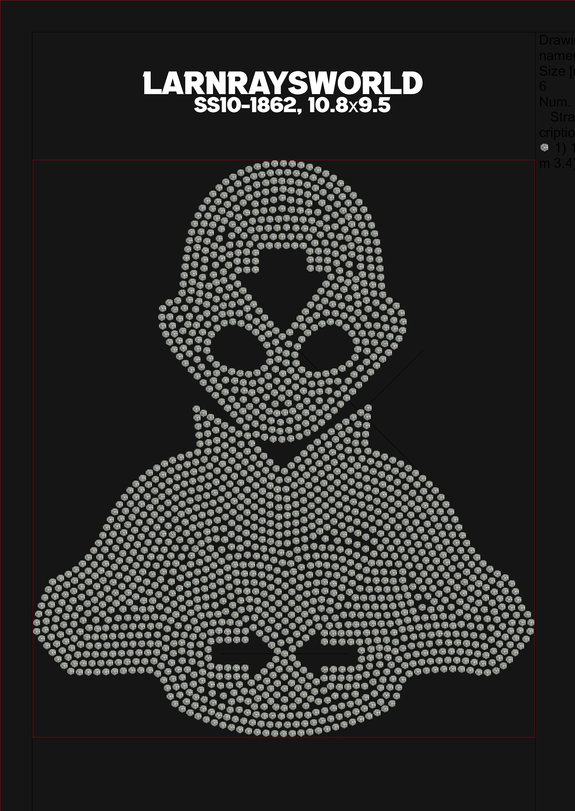 Airbender Anime Rhinestone Template - Etsy