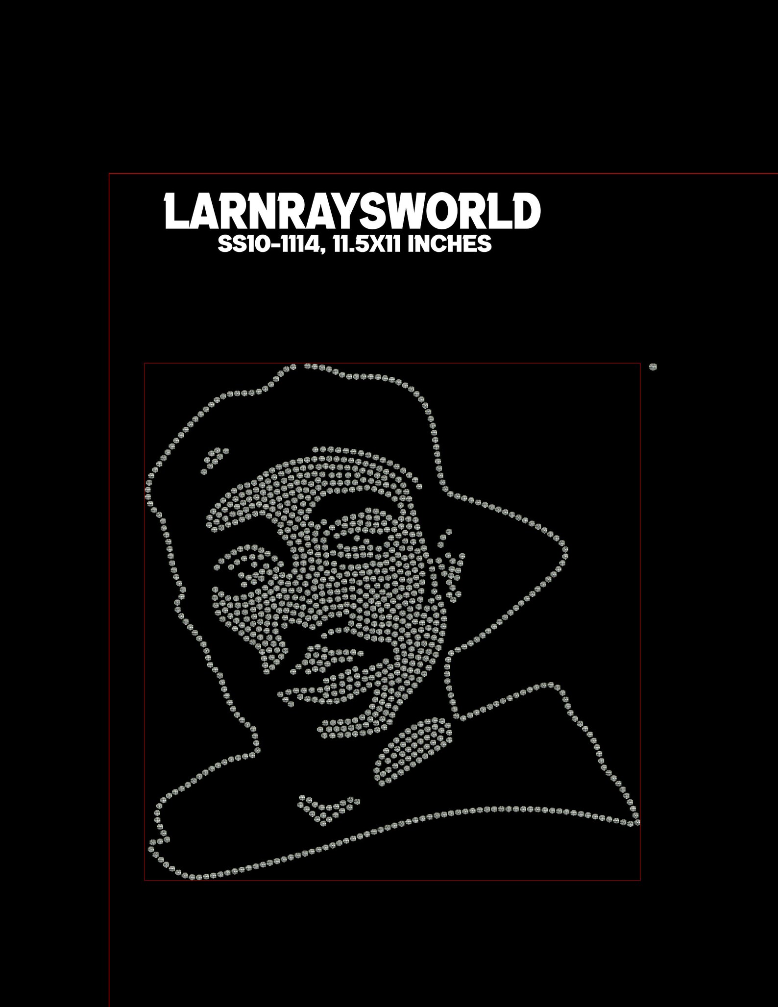Tupac Shakur Rhinestone Template File - Etsy