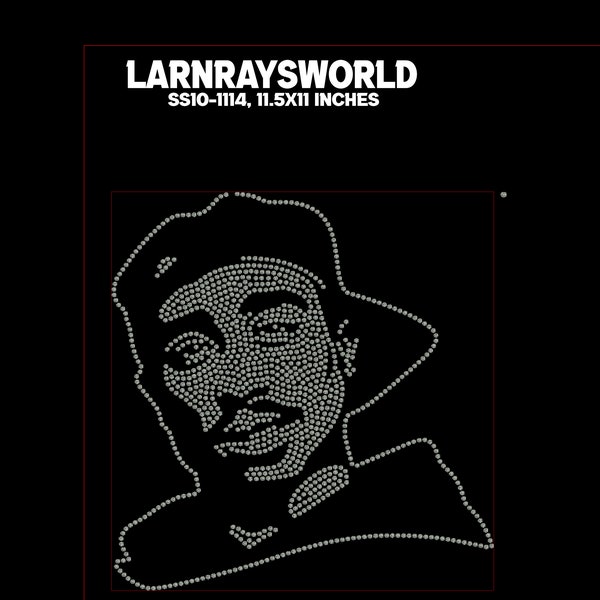 Rhinestone Tupac Template - Etsy New Zealand