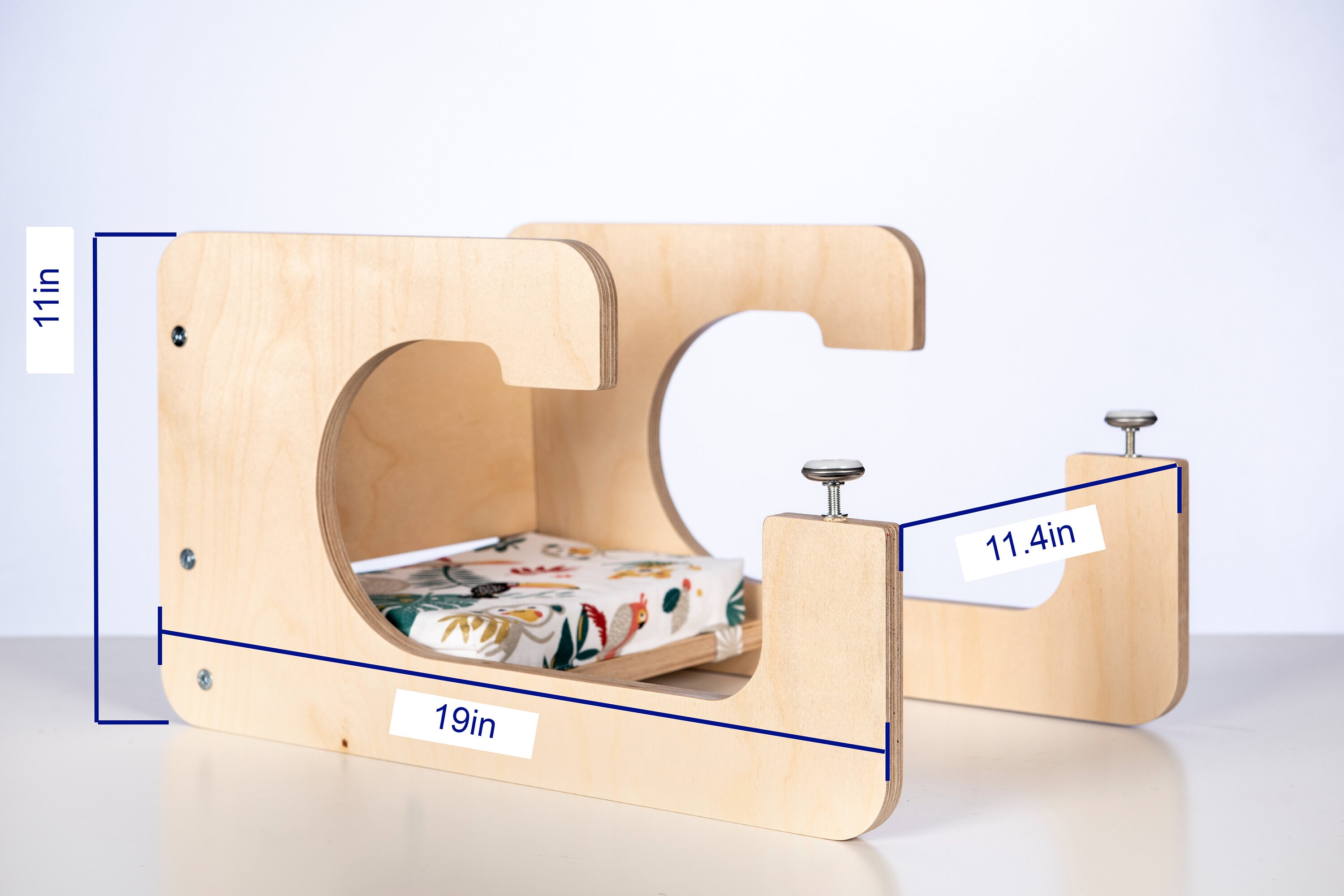 Wooden Hook on Chair, Toddler Chair, Clip on Table Chair, Attach to ...