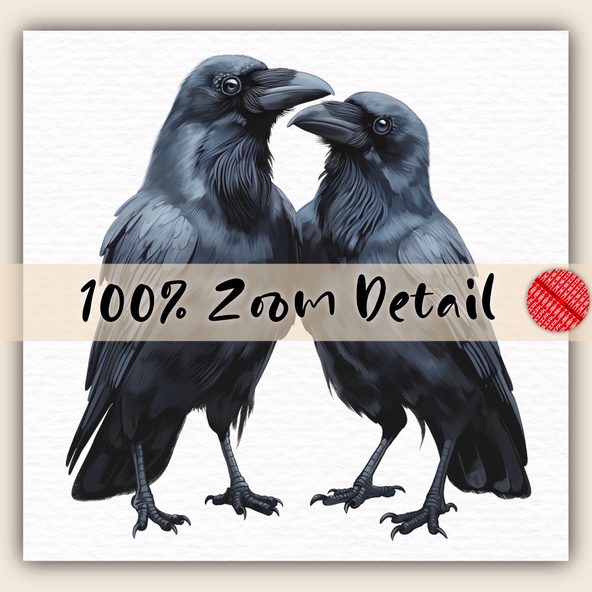 Crows Procreate Stamps, Crow Procreate Brushes, Realistic Crow Birds ...