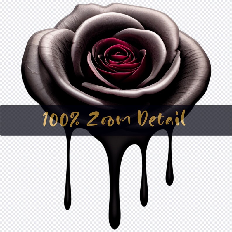 Red Roses Clipart PNG Digital Download Drip Roses Clip Art - Etsy