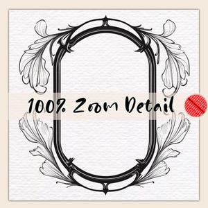 Procreate Gothic Floral Border Frame Stamps Gothic Brushes for Procreate, Medieval Procreate ...