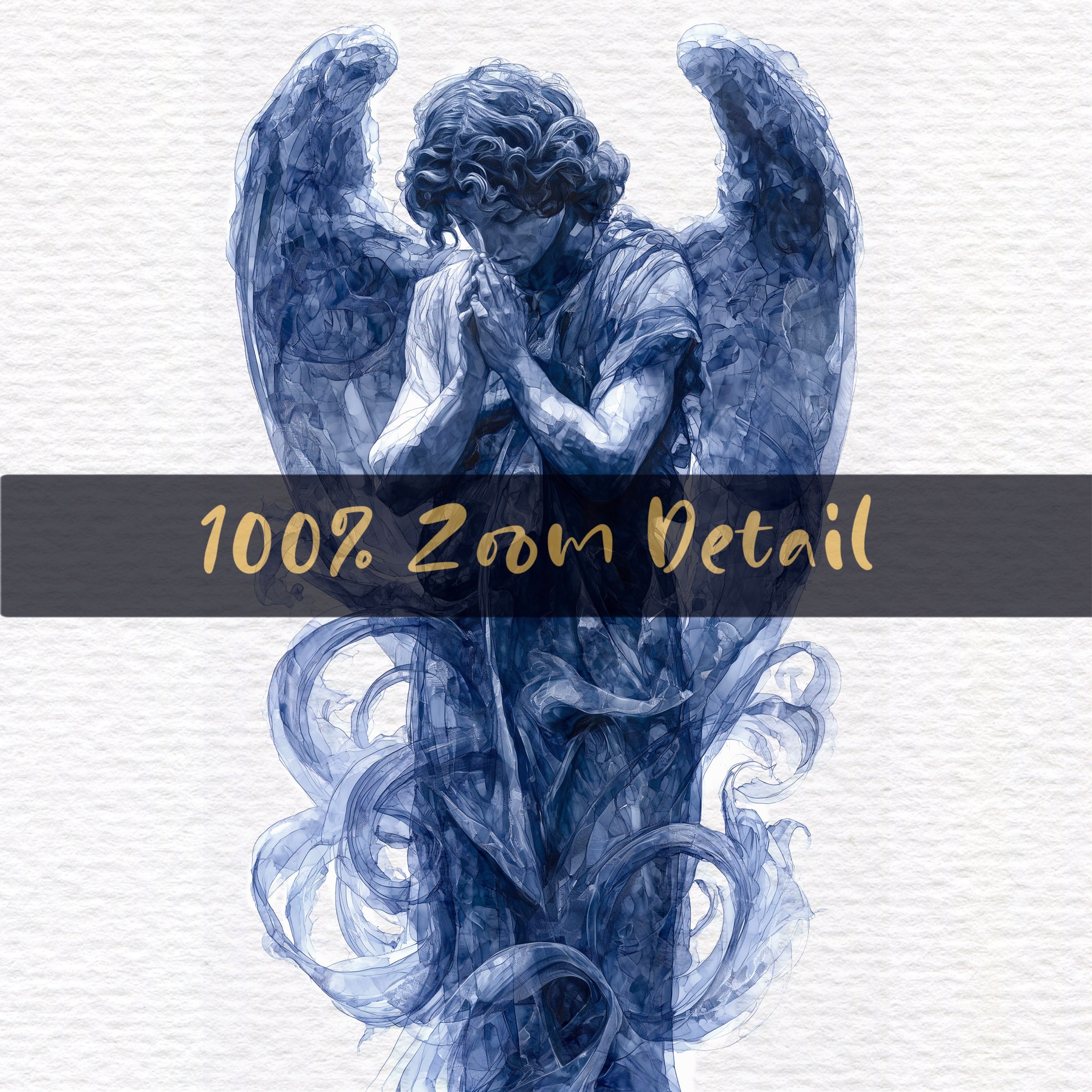 50 Baroque Angels Procreate Stamps - Highly Detailed Angel Sculptures ...