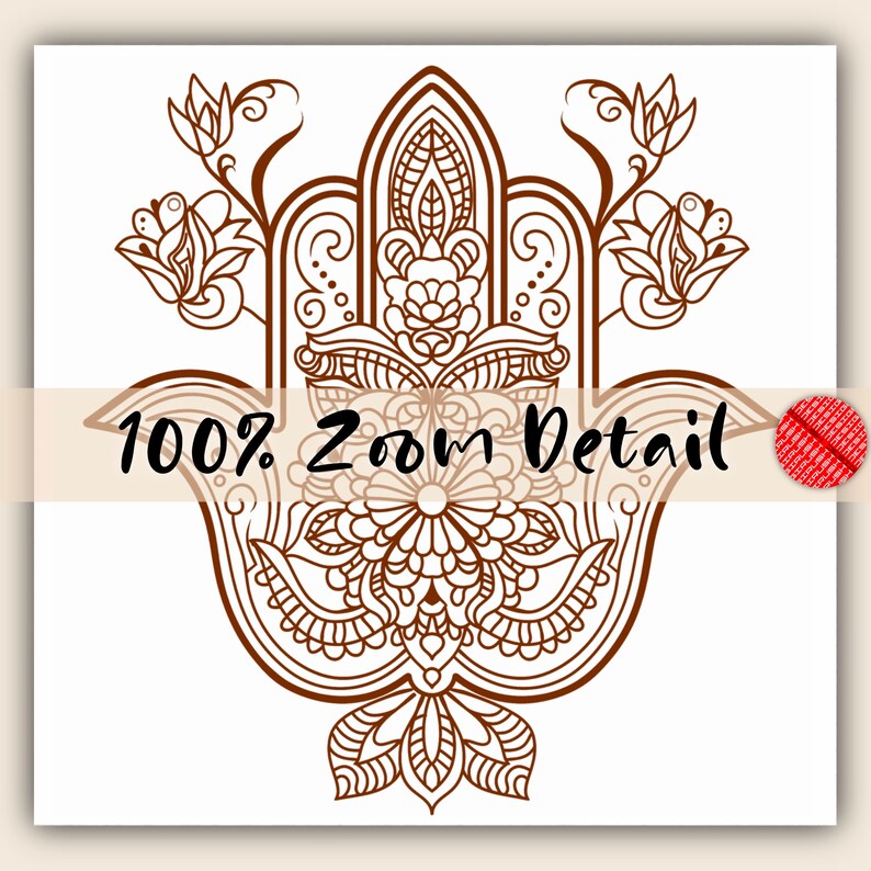 Hamsa Henna Tattoo Procreate Stamps, Mehndi Hand of Fatima Tattoo ...