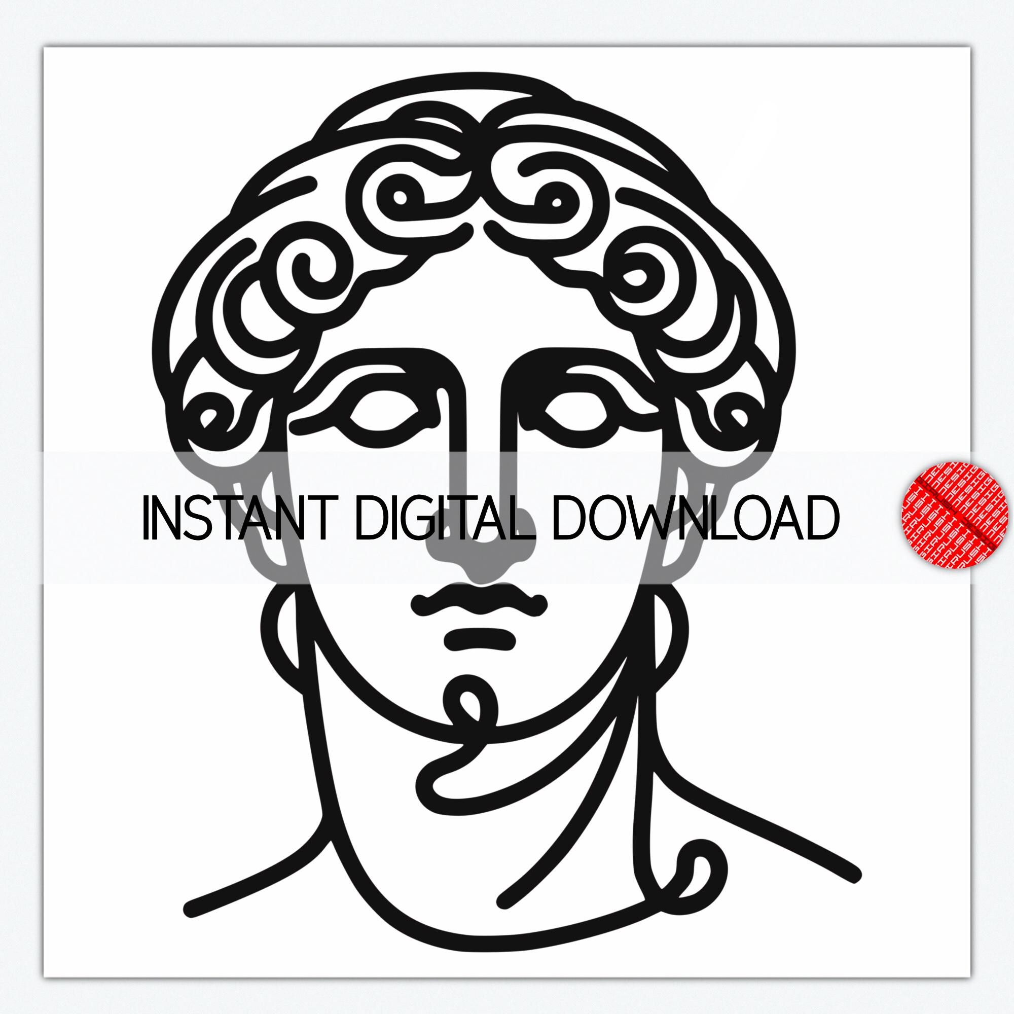 100 Greek Doodles Clipart Bundle: Ancient Symbol Line Art PNG Overlays ...