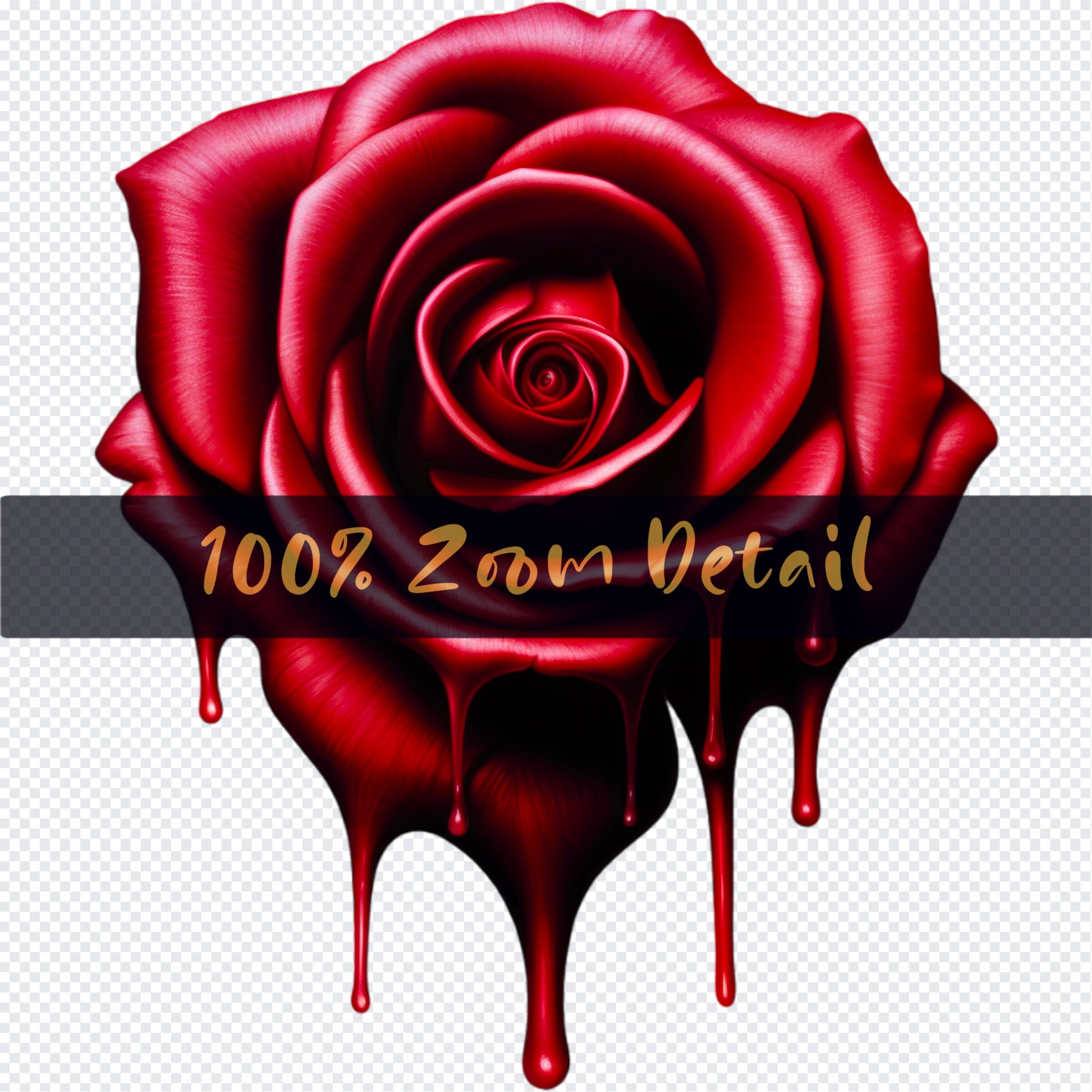 Red Roses Clipart PNG Digital Download Drip Roses Clip Art - Etsy