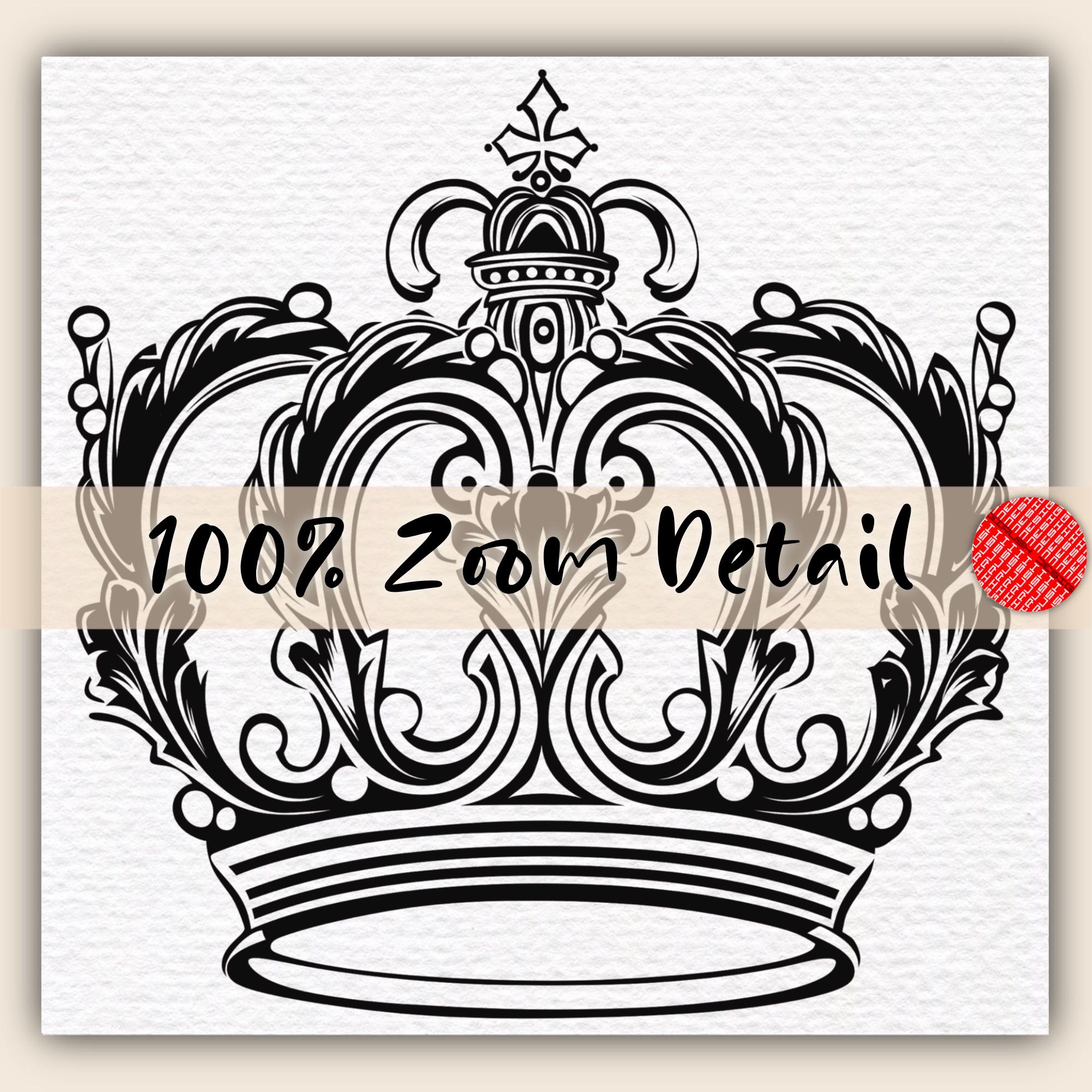 Crowns Procreate Stamps Ornate Vintage Crown Tattoo Brushes Retro Crown ...