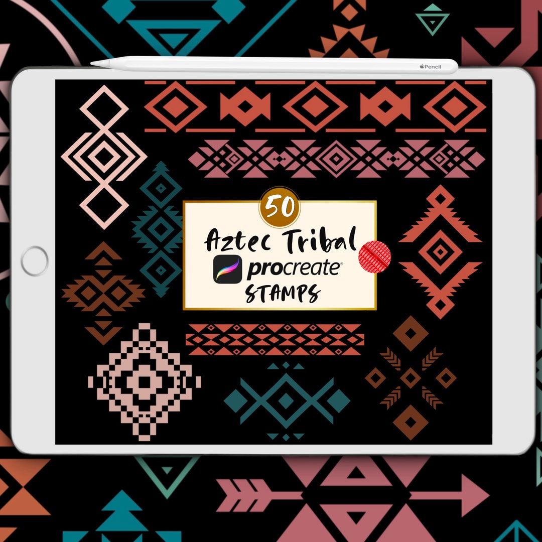 Aztec Procreate Stamps Mexican Southwestern Elements Native American ...