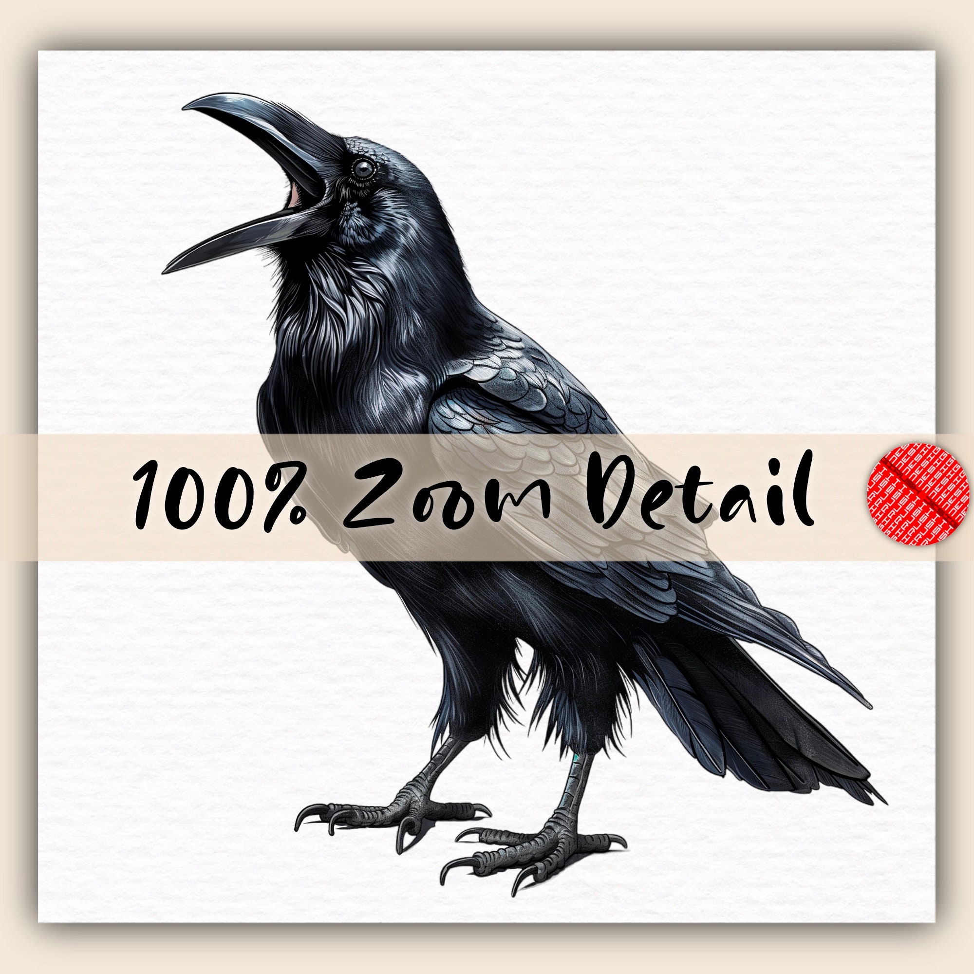 Crows Procreate Stamps, Crow Procreate Brushes, Realistic Crow Birds Stamps, Flying Crow Birds ...