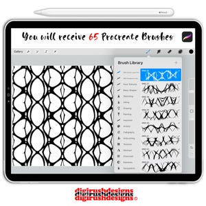 Gothic Lace Procreate Brushes – Seamless Medieval, Victorian, Baroque ...