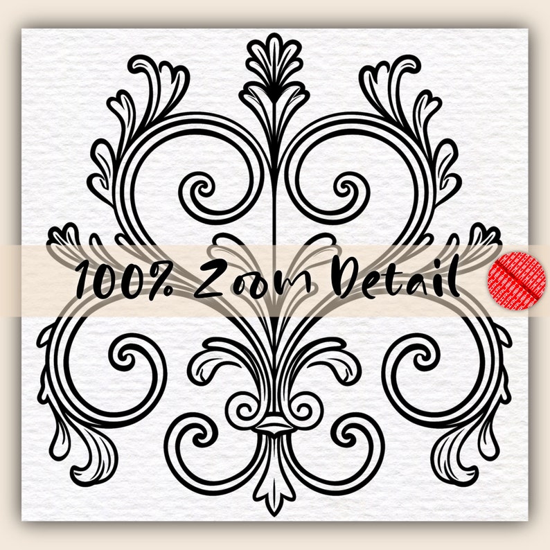 Filigree Clipart SVG, Filigree PNG Clipart Filigree Decorative Elements ...