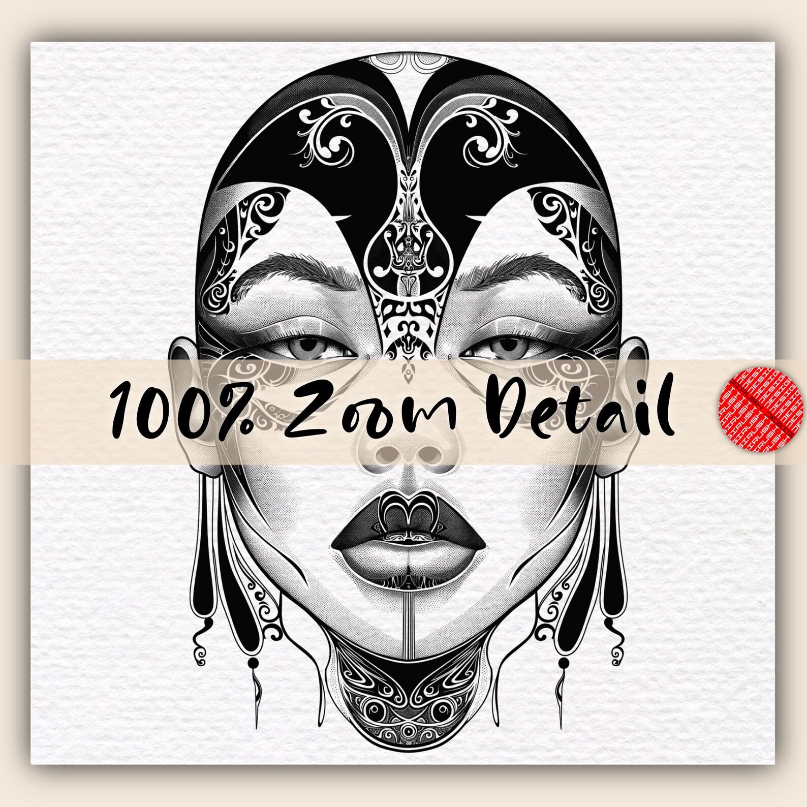 Cyberpunk Women Procreate Stamps | Ornate Sci-fi Futuristic Tattoo ...