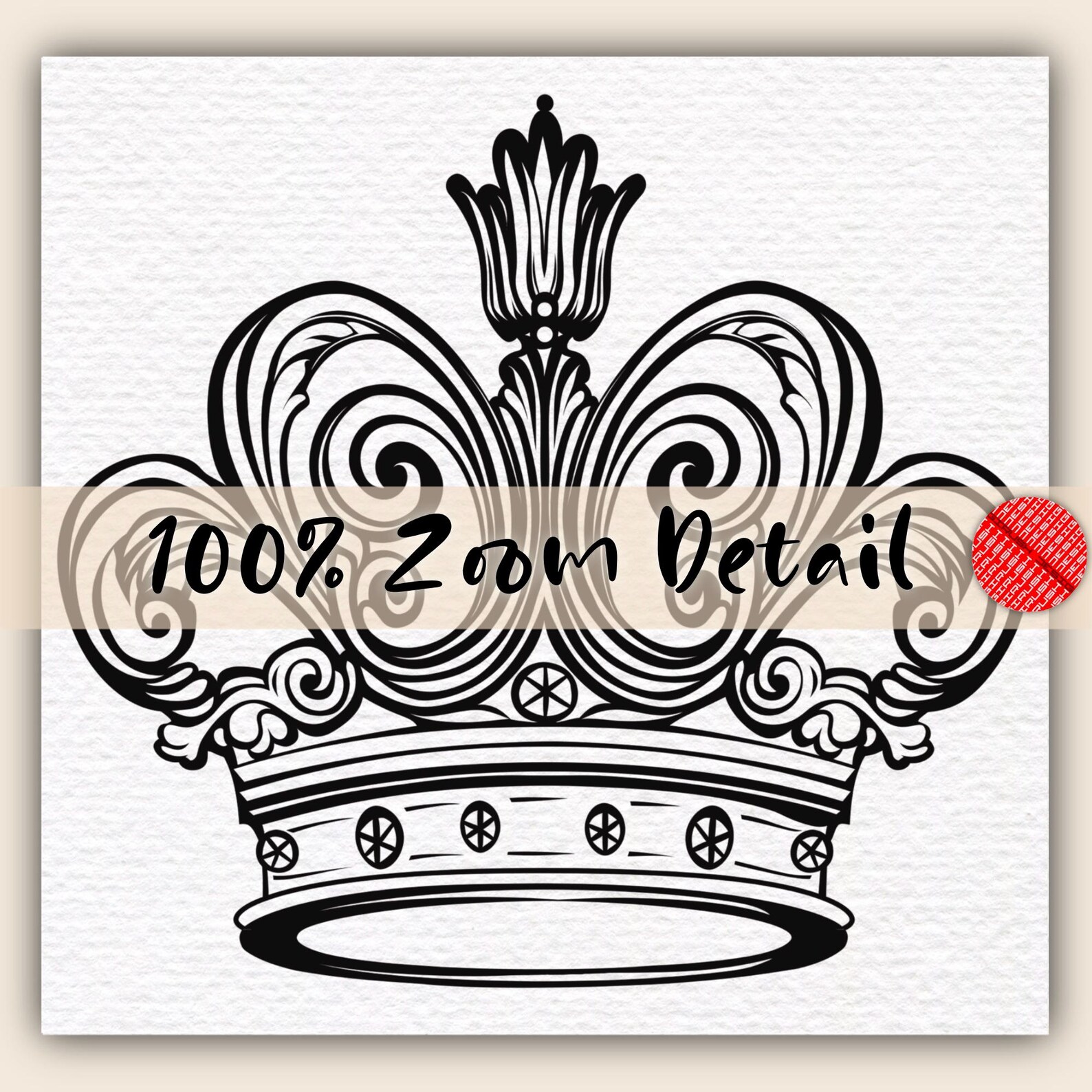 Crowns Procreate Stamps Ornate Vintage Crown Tattoo Brushes Retro Crown ...