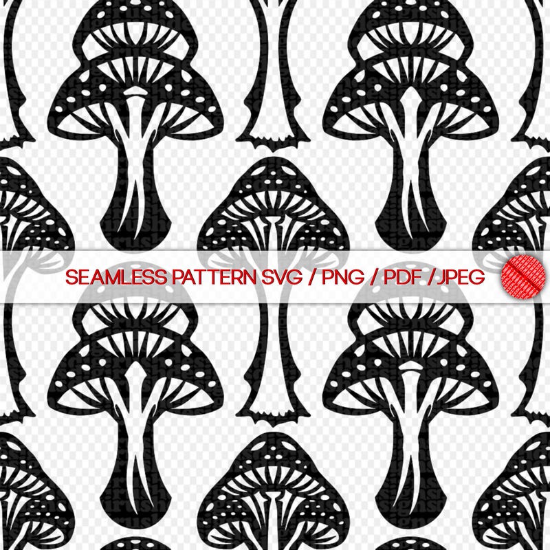 Mushroom Tile - Etsy