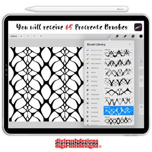Gothic Lace Procreate Brushes – Seamless Medieval, Victorian, Baroque ...