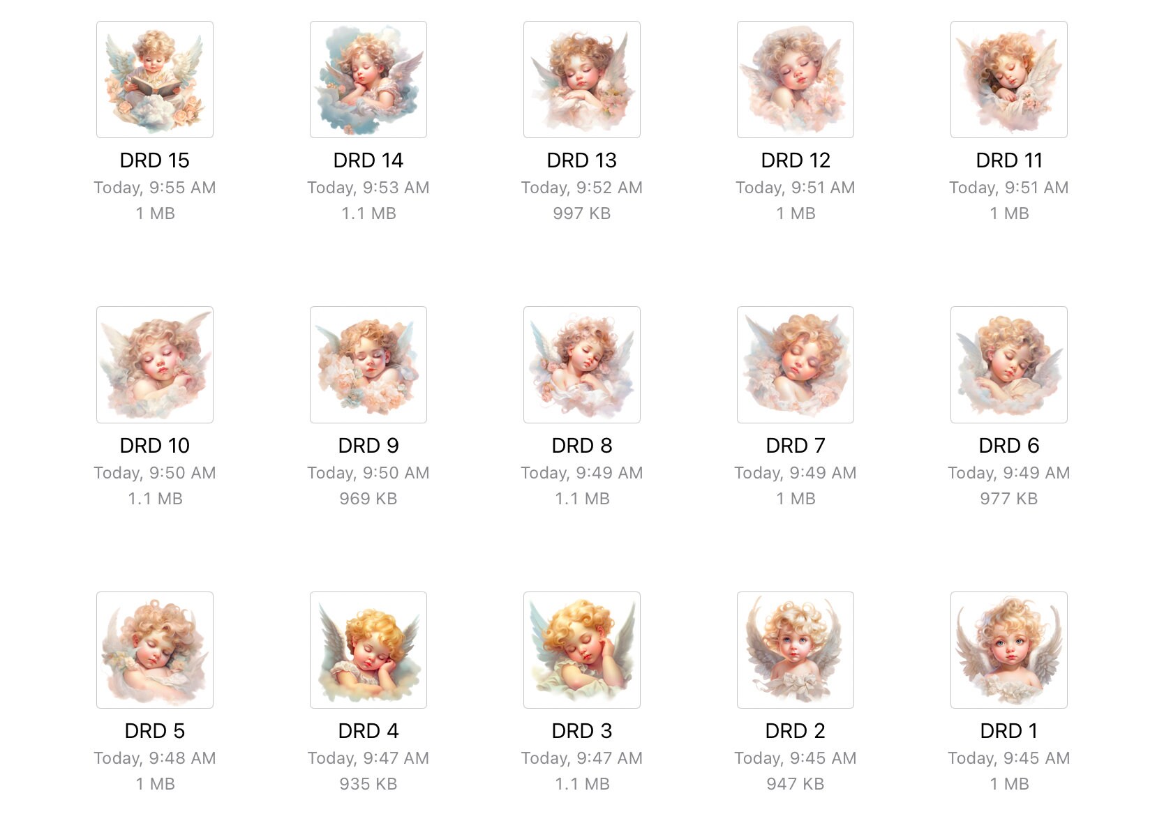 Cherub Clipart Graphics Angel Digital Download Cute Cherub Commercial ...