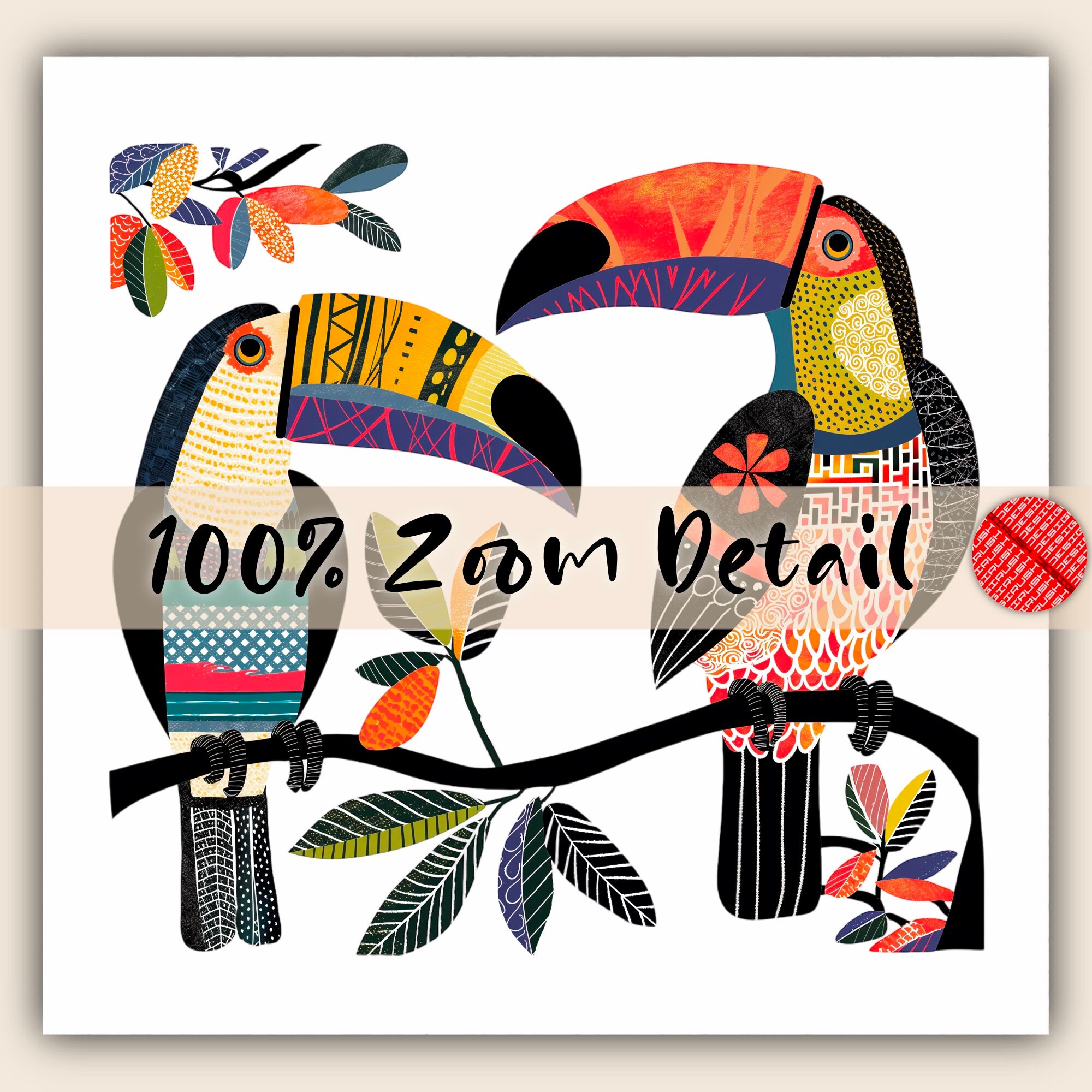 Toucan Clipart PNG Digital Download, Exotic Birds Clip Art PNG File ...