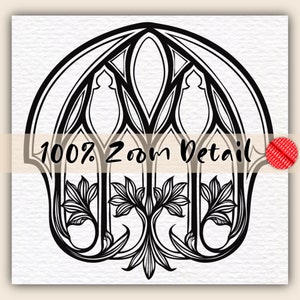 Procreate Gothic Windows Stamps Art Nouveau Church Windows Brushes ...