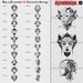Cyberpunk Women Procreate Stamps | Ornate Sci-fi Futuristic Tattoo ...