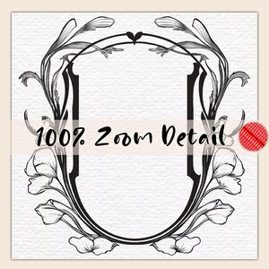 Procreate Gothic Floral Border Frame Stamps Gothic Brushes for Procreate, Medieval Procreate ...