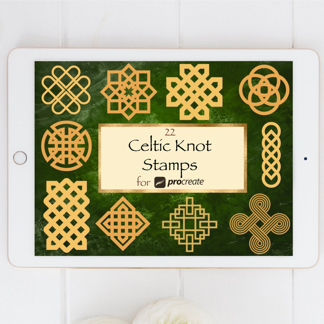 Procreate Celtic Knot Stamp Irish Celtic Pattern Digital Brush - Etsy