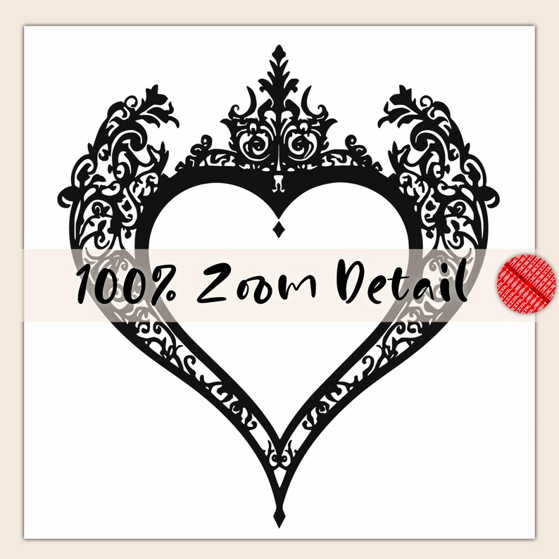 50 Gothic Heart Frames Clipart: Ornate Baroque PNG Overlays (digital ...