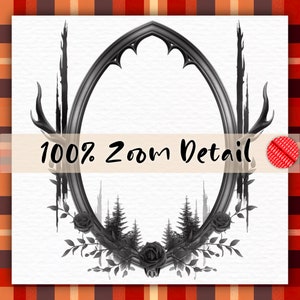 Procreate Gothic Scottish Border Frame Stamps Plaid Gothic Brushes for Procreate, Tartan ...