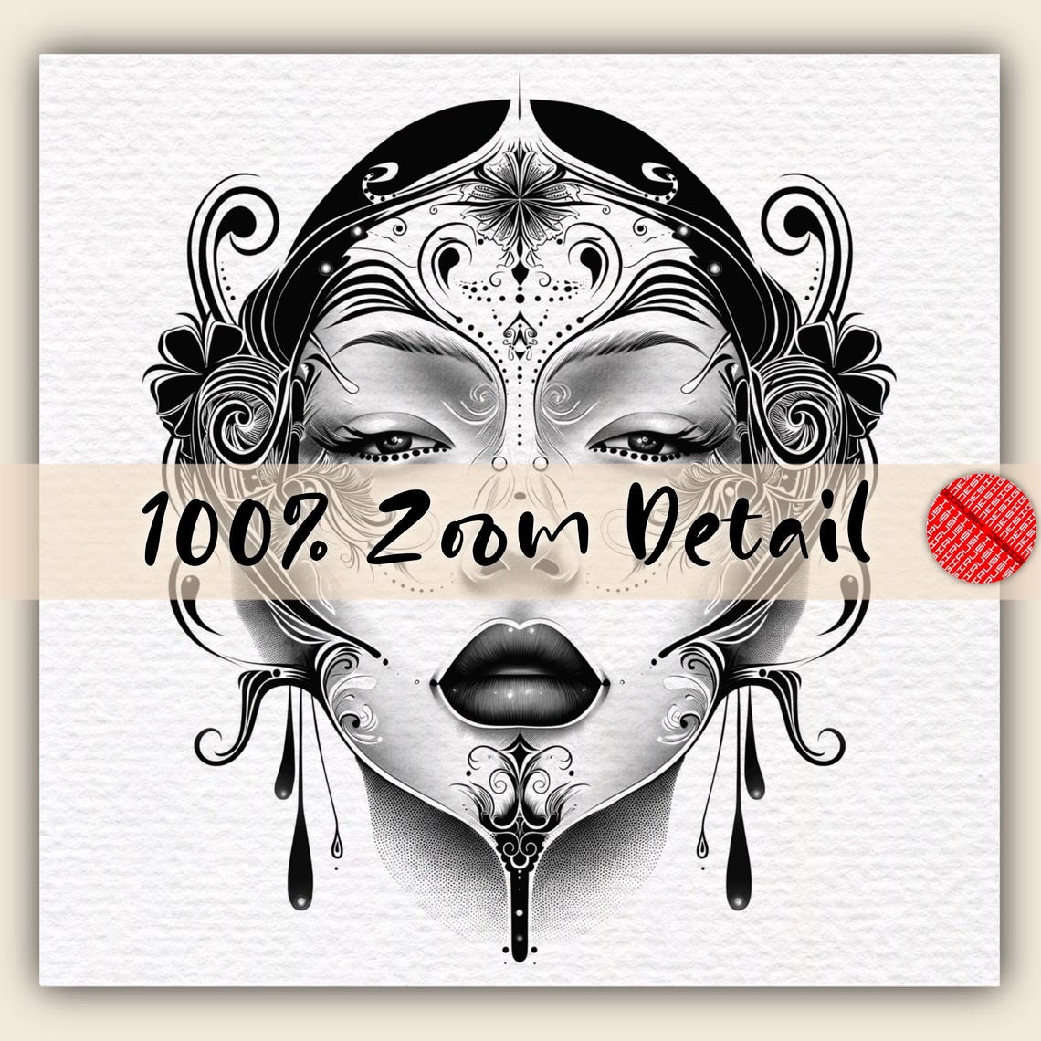 Cyberpunk Women Procreate Stamps | Ornate Sci-fi Futuristic Tattoo ...