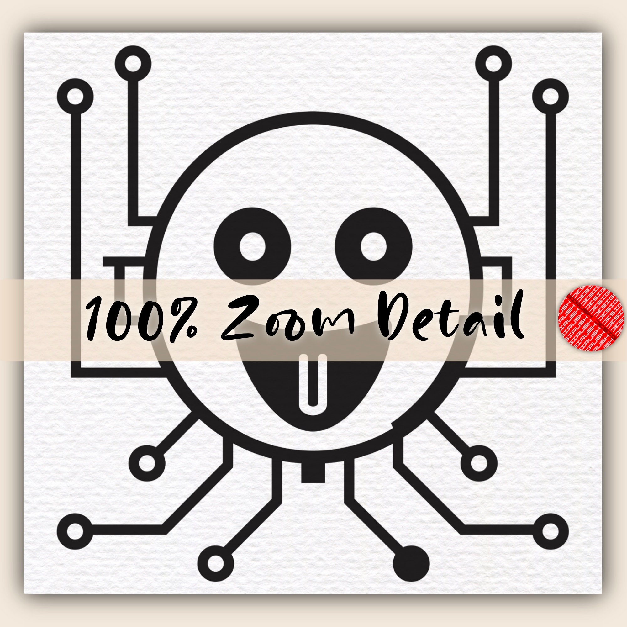 Sci Fi Tech Emoji Stamps Futuristic Circuit Board Style Smileys ...