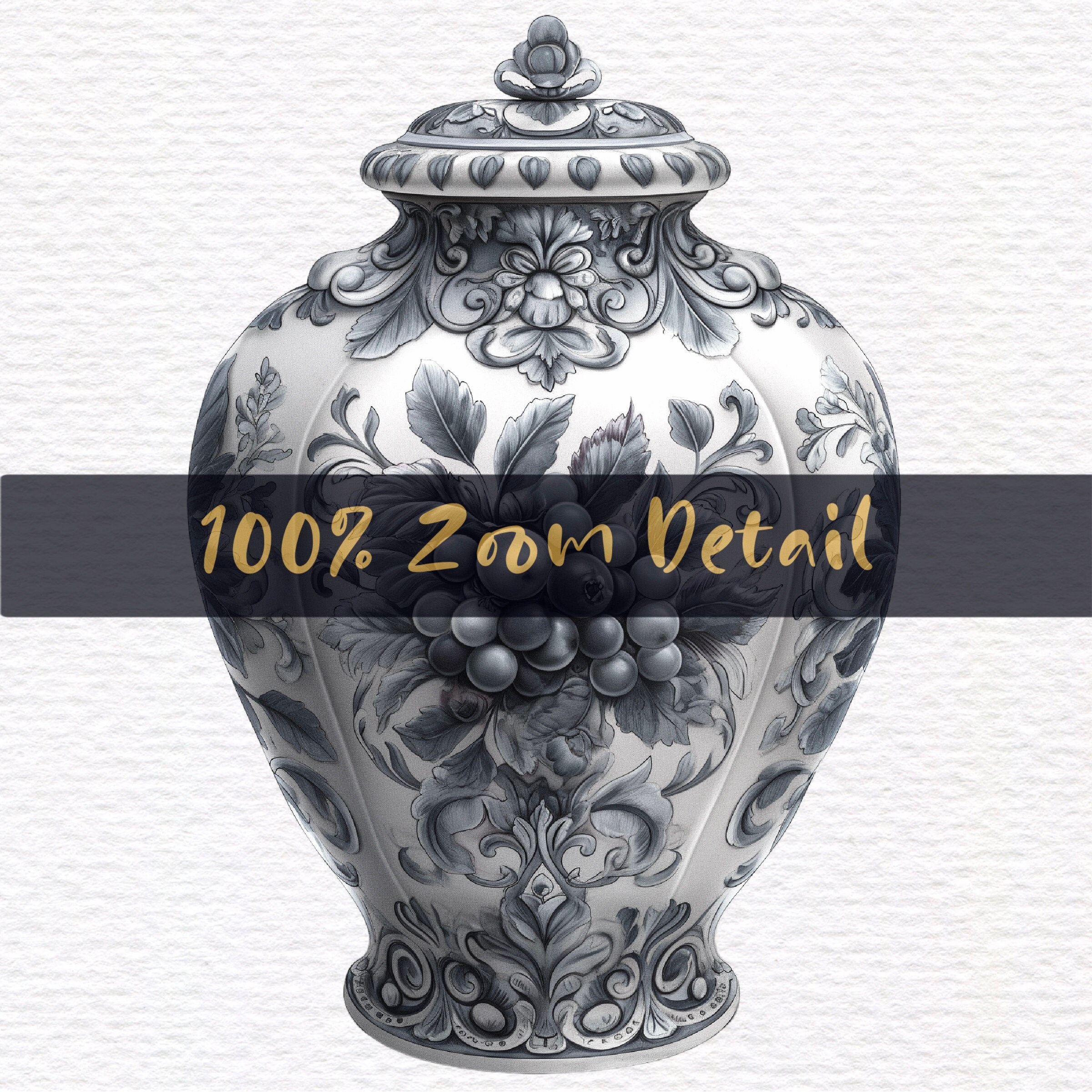 Renaissance Urn Vases Procreate Stamps, Ornate Baroque Brushes, Antique ...
