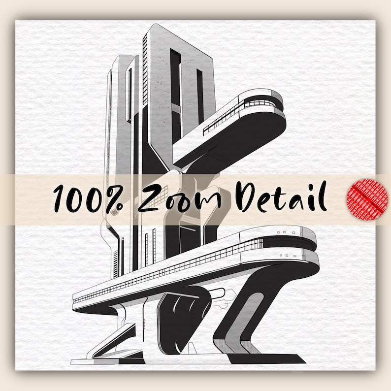 Procreate Sci Fi Architecture Stamps Futuristic Buildings Procreate ...