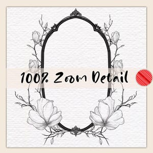 Procreate Gothic Floral Border Frame Stamps Gothic Brushes for Procreate, Medieval Procreate ...