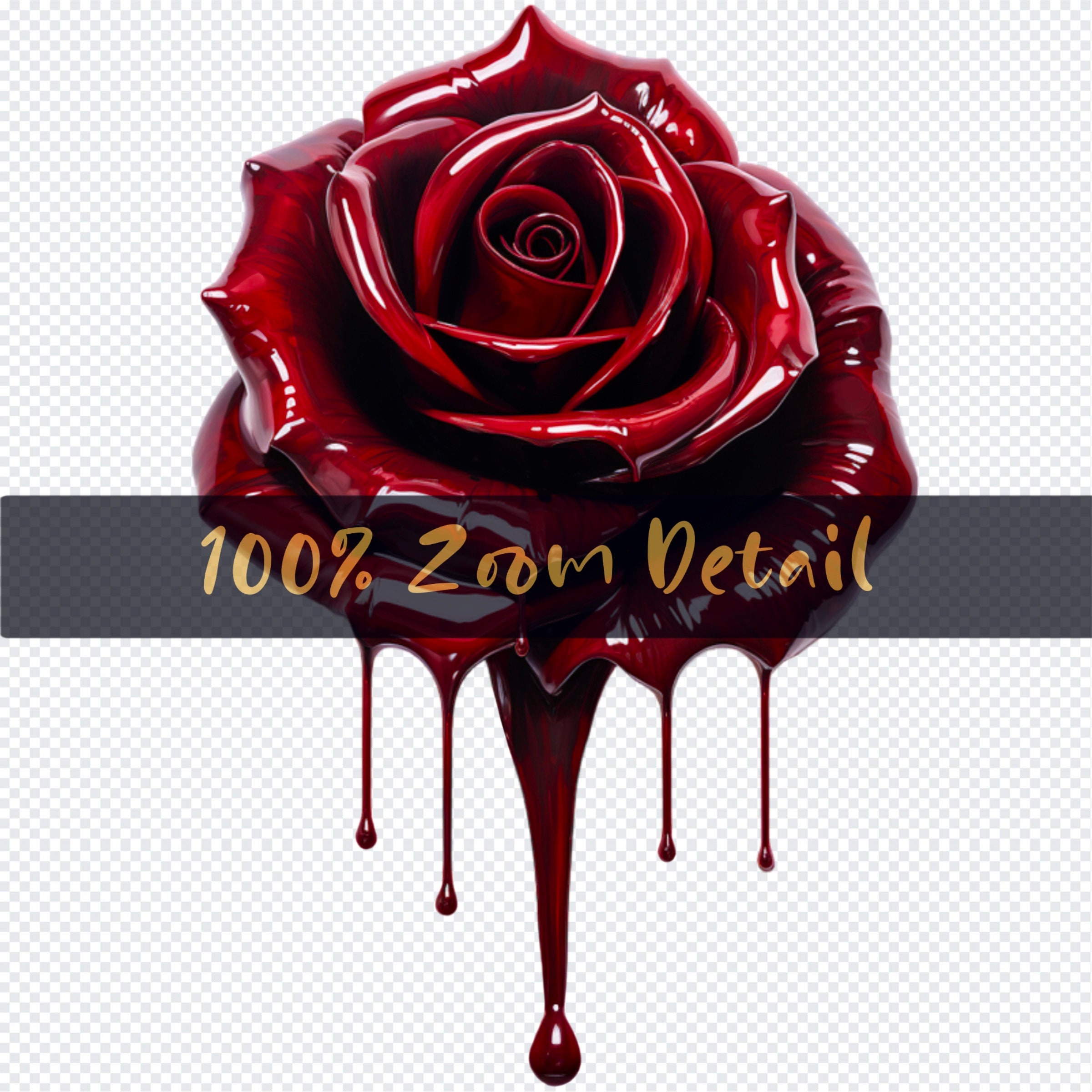 Red Roses Clipart PNG Digital Download Drip Roses Clip Art - Etsy