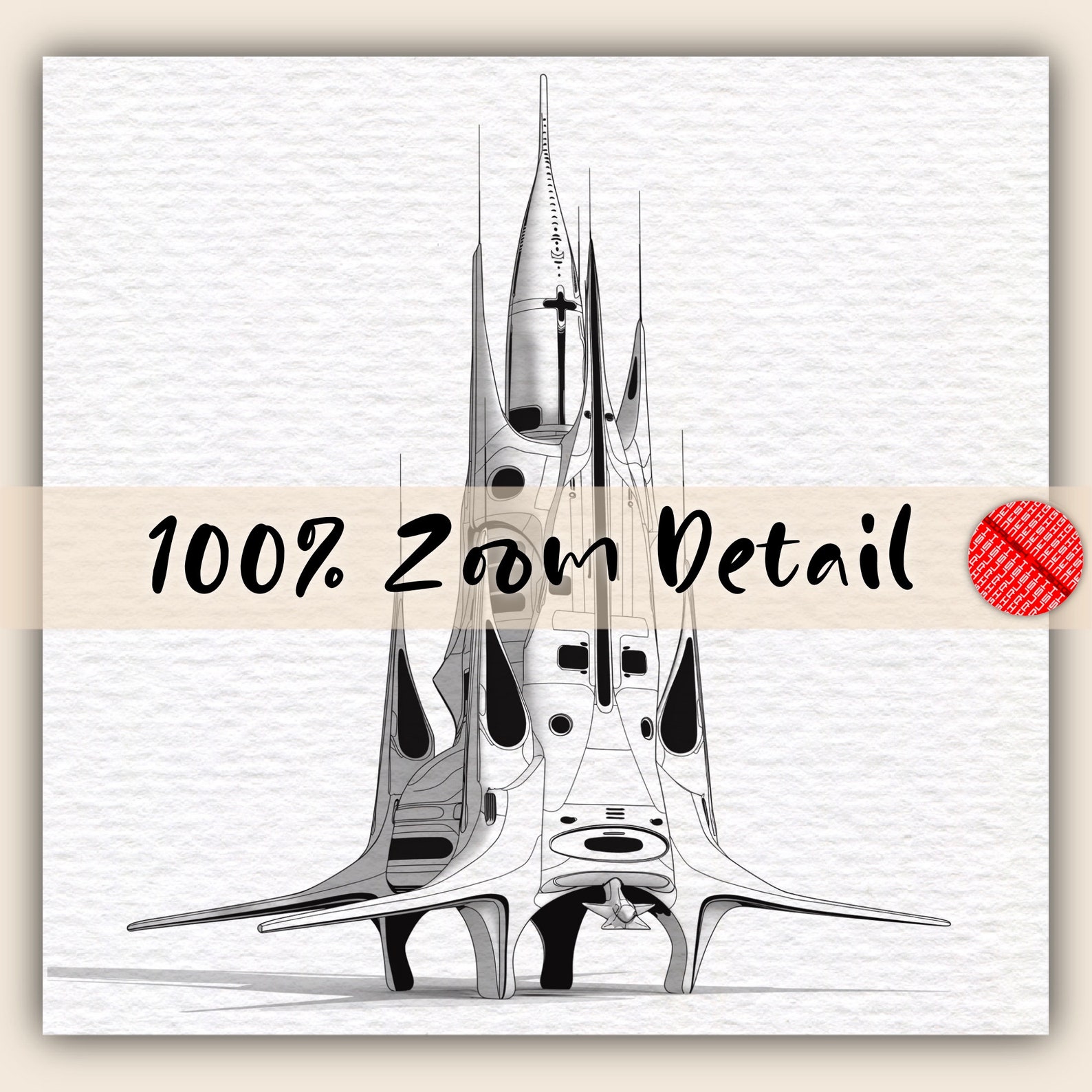 50 Sci-fi Architecture Procreate Stamps: Futuristic Cyberpunk Cityscape ...
