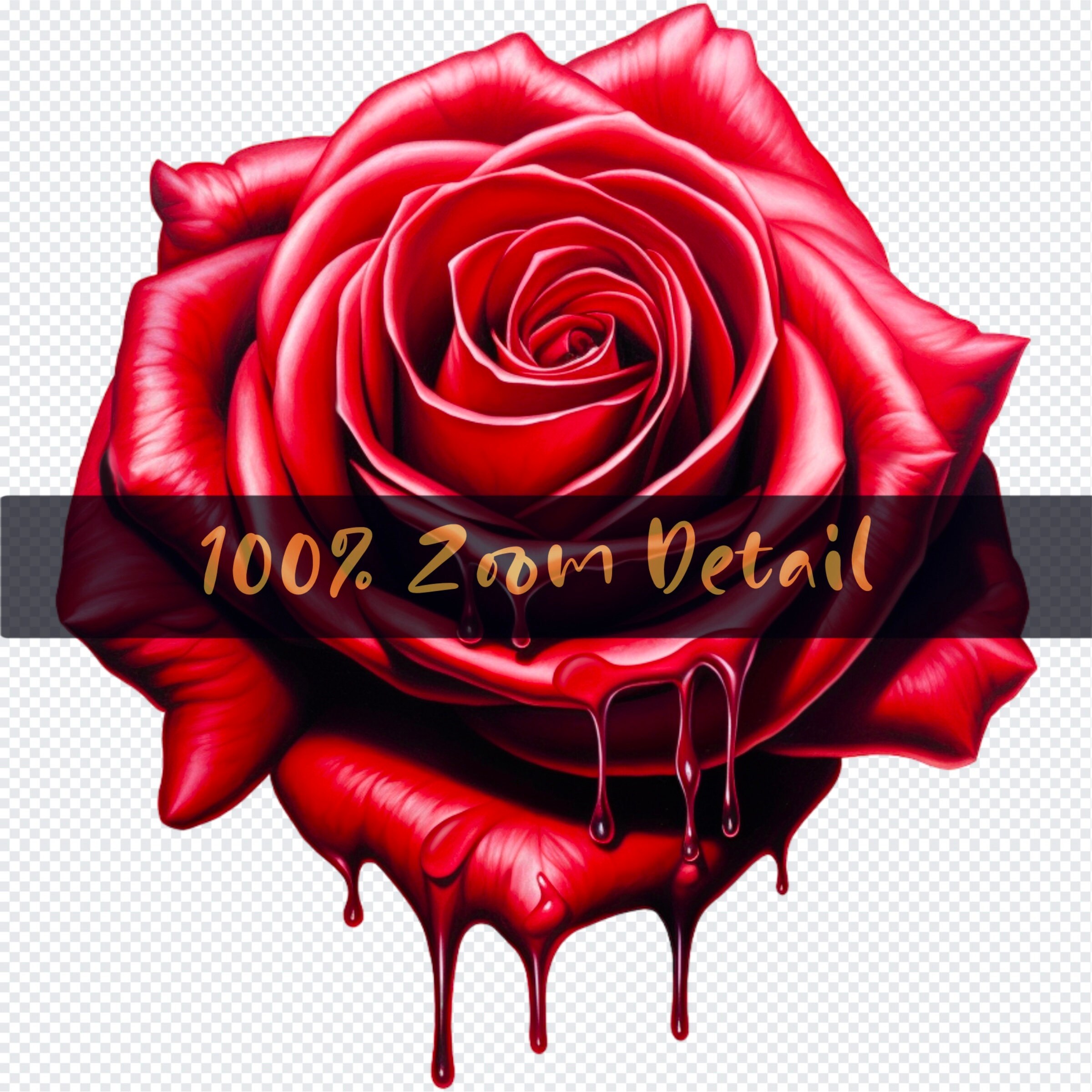 Red Roses Clipart PNG Digital Download Drip Roses Clip Art - Etsy