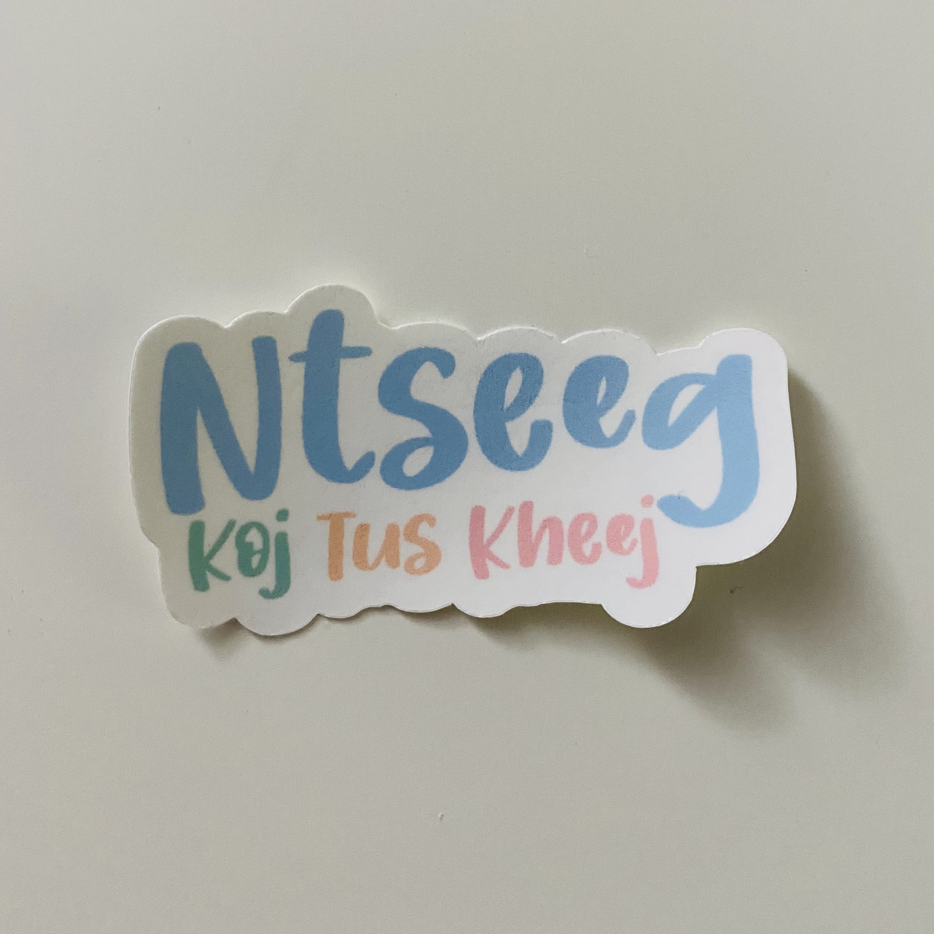 Die-cut Positive Affirmation in Hmong Stickers Hmong Sticker - Etsy