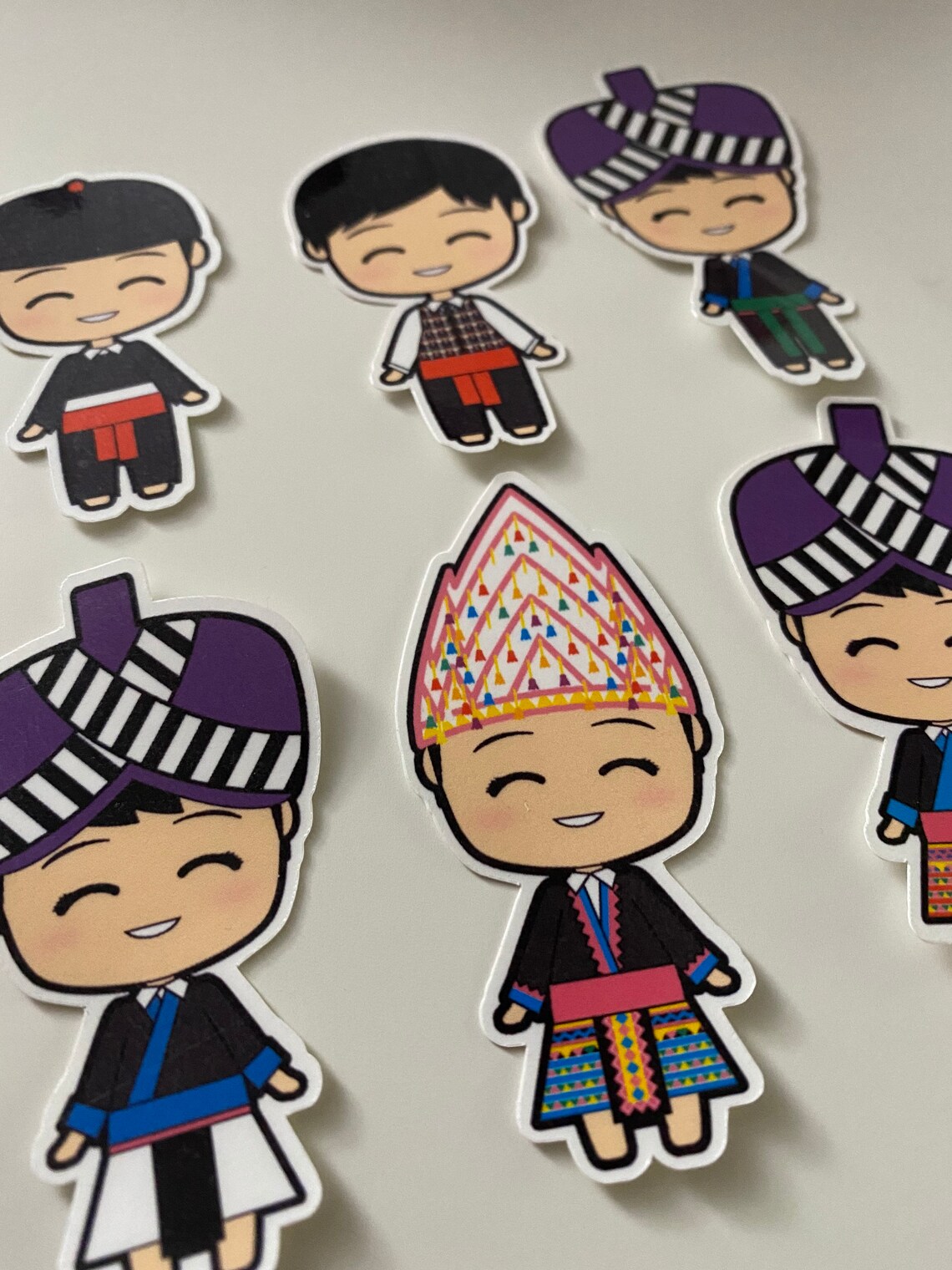 Hmong Chibi Die-cut Stickers Hmong Sticker Hmong Clothes | Etsy