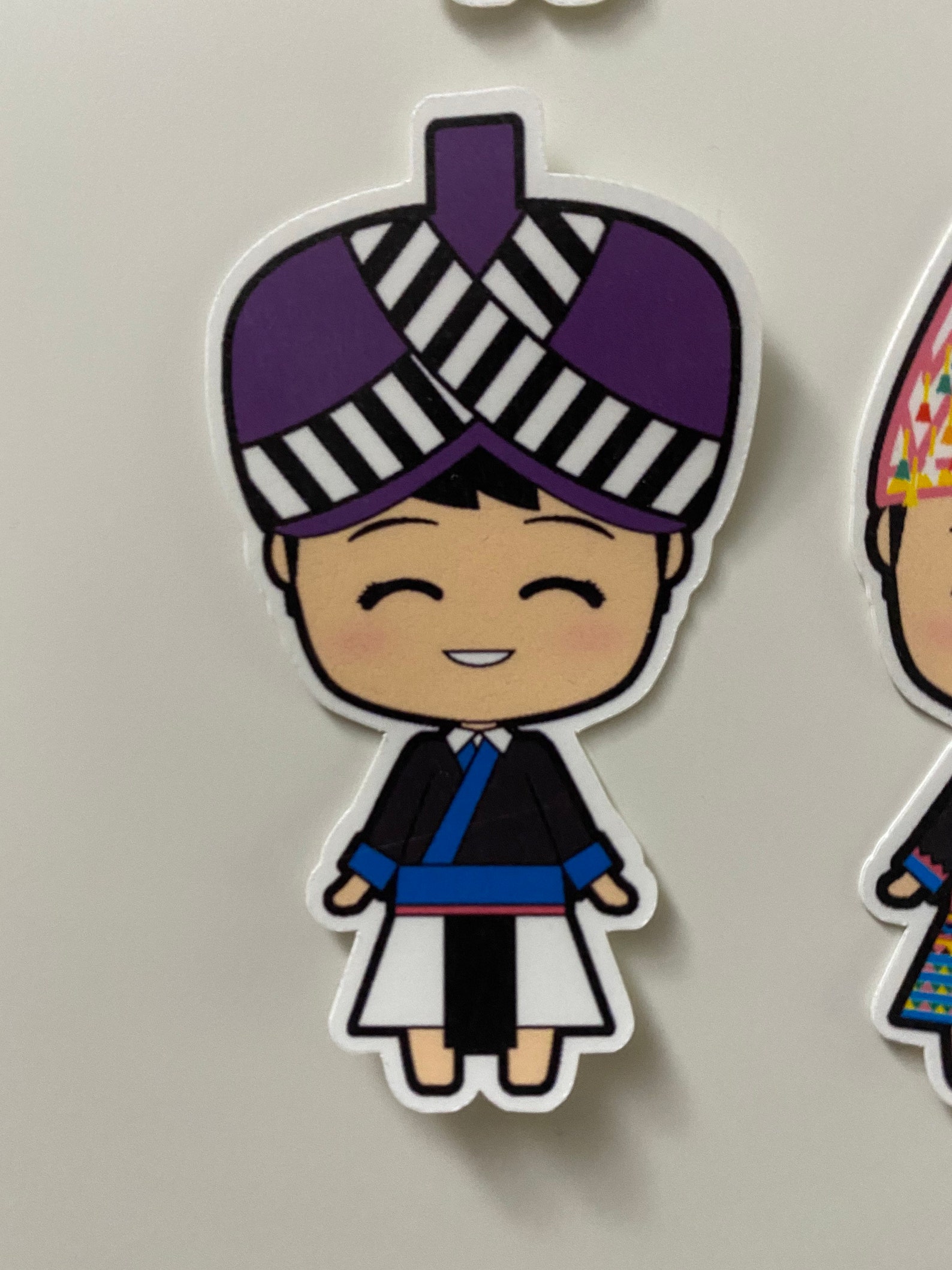 Hmong Chibi Die-cut Stickers, Hmong Sticker, Hmong Clothes, Hmong ...